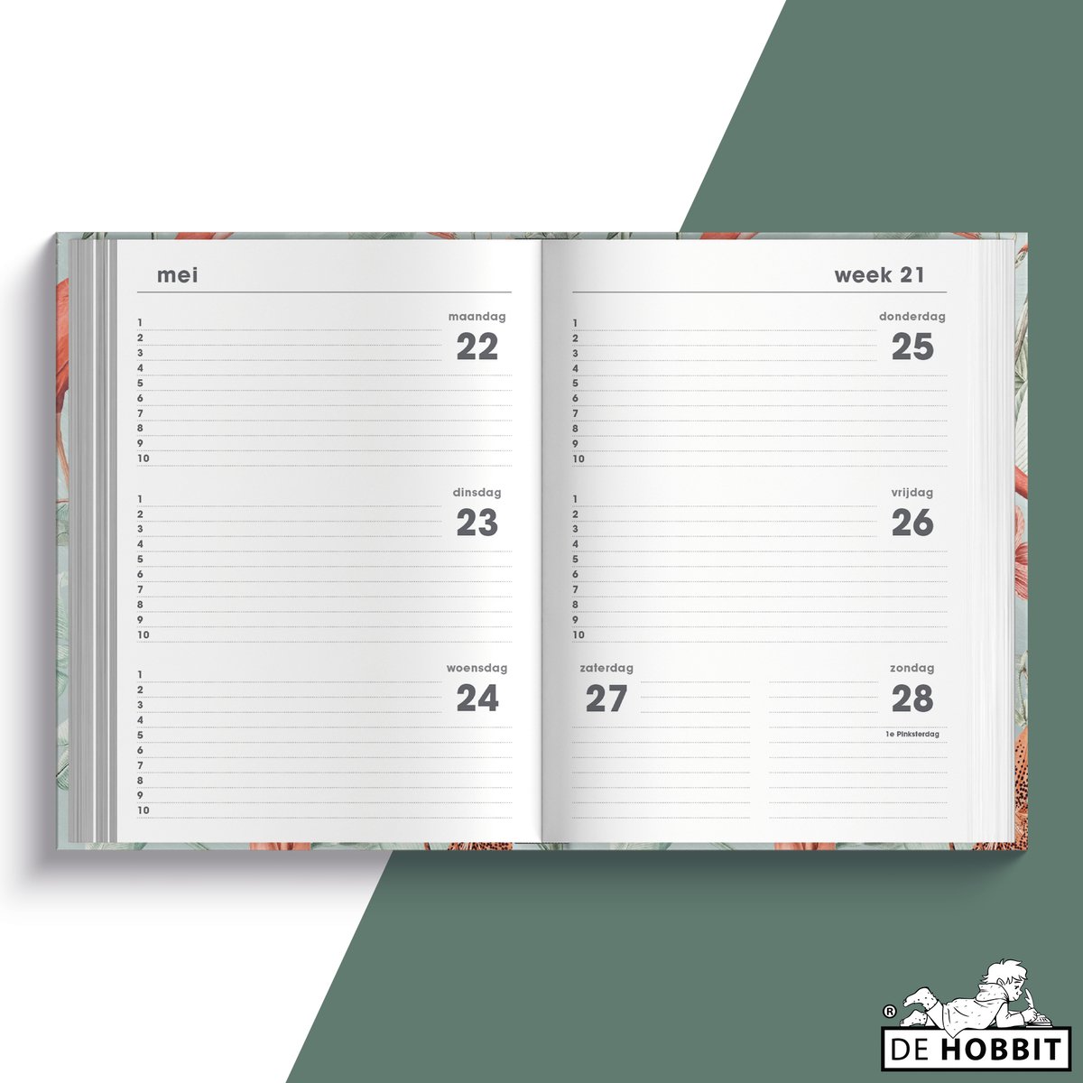 A4 Ringband Agenda 2023 - 2024 Rode Ibis | bol.com