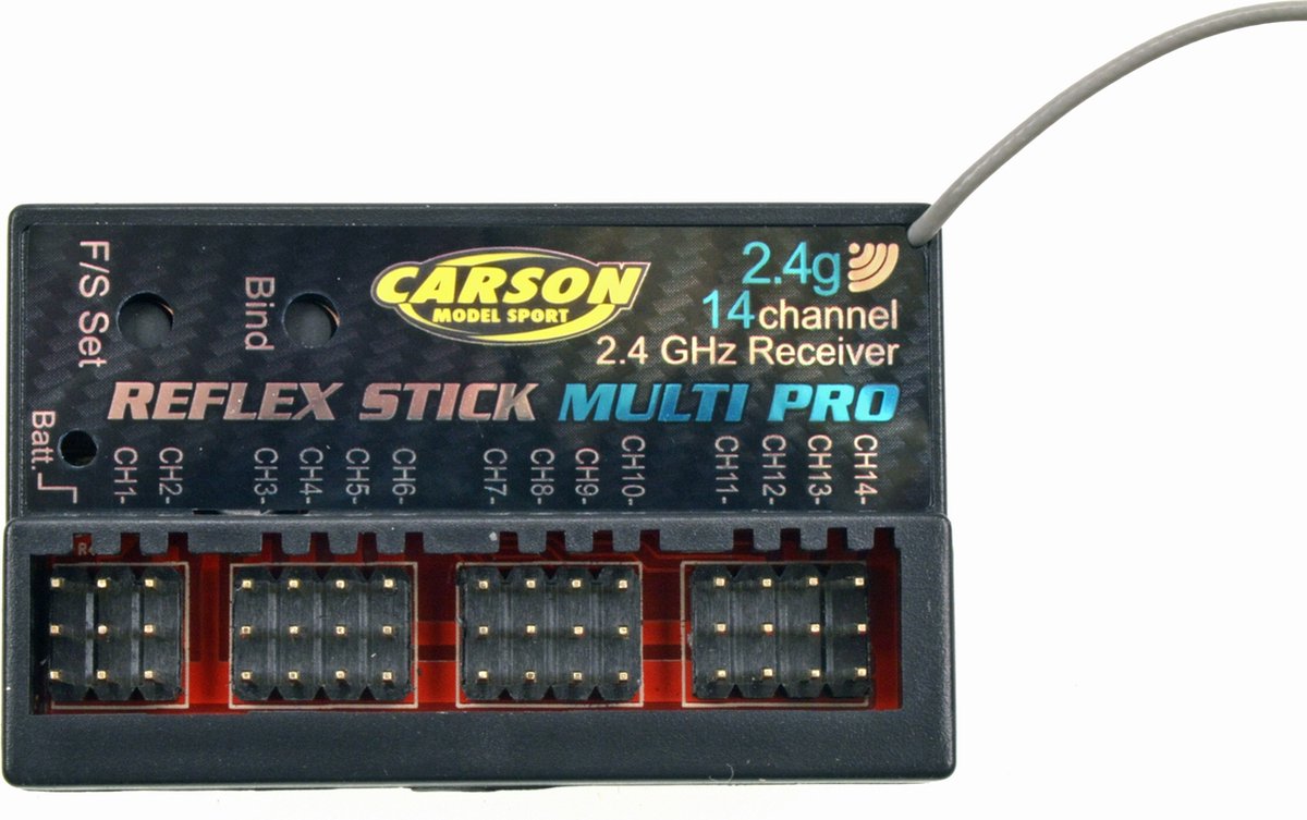 Carson Modellsport Reflex Stick Multi Pro 14-kanaals ontvanger 2,4 GHz | bol
