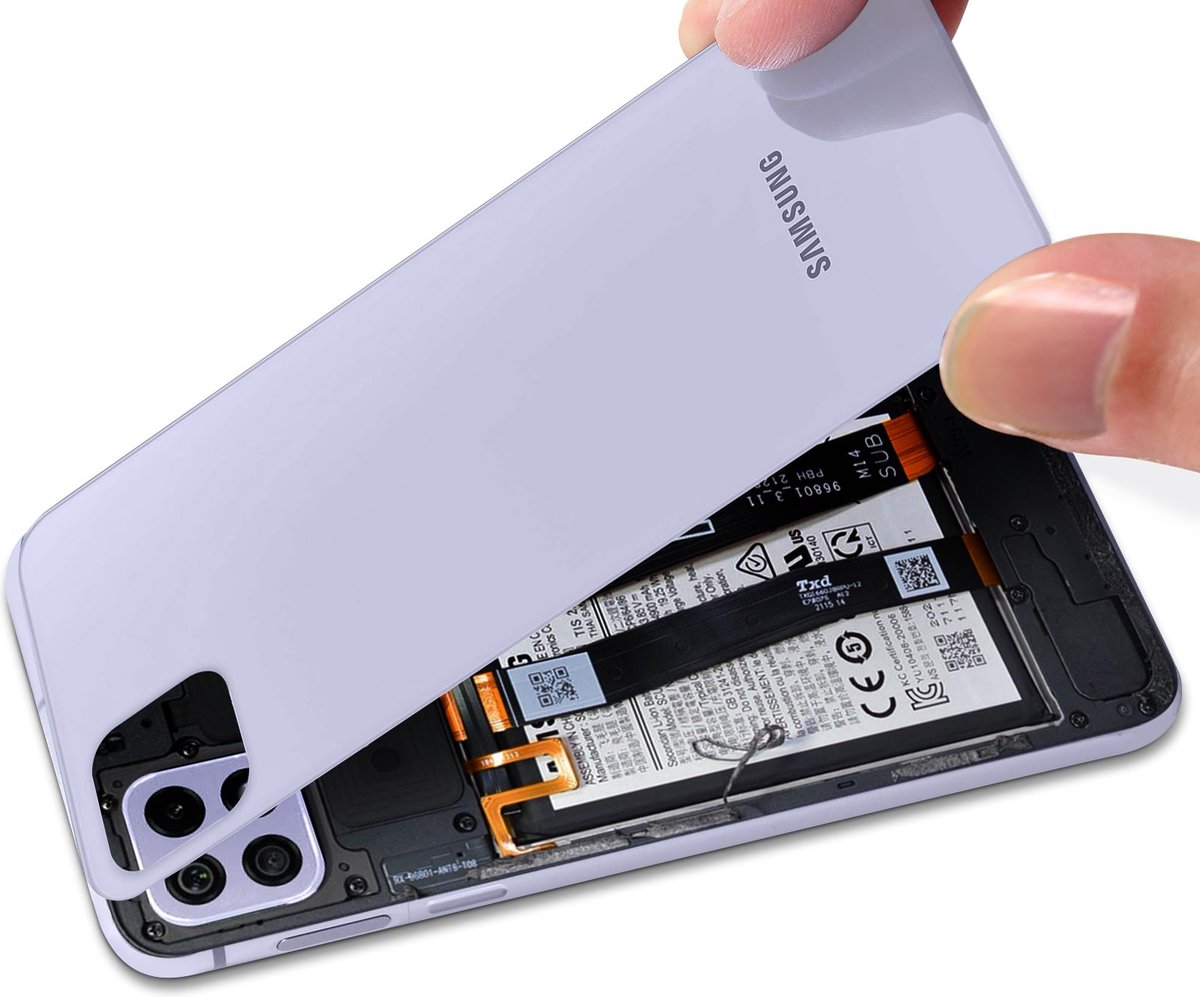 Originele Samsung Galaxy A22 5G Batterij Cover lavendel | bol