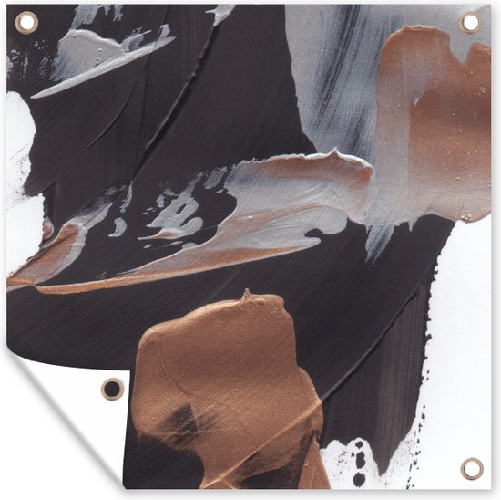 Tuinposter - Verf - Luxe - Design - Abstract - Goud - Tuindoek ...