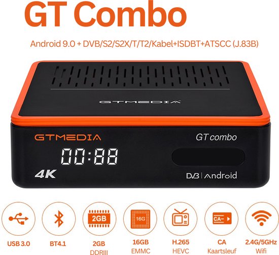 GT Media Iptv Box – Iptv Ontvanger 4K/8KUltra HD – Hoge Kwaliteit ...