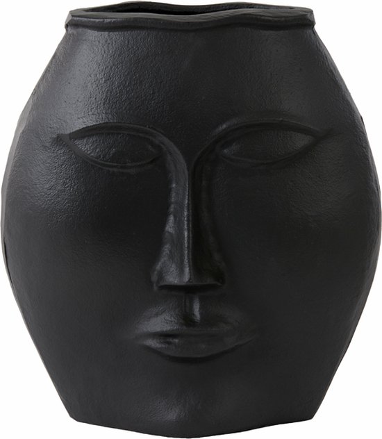 Light & Living - Vaas FACE - 34x16x35cm - Zwart | bol