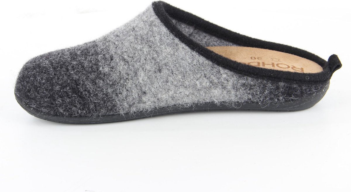 Rohde 6862-90 dames pantoffel (open hiel) maat 39 zwart | bol