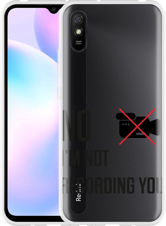 Hoesje geschikt voor Xiaomi Redmi 9A Not recording you | bol