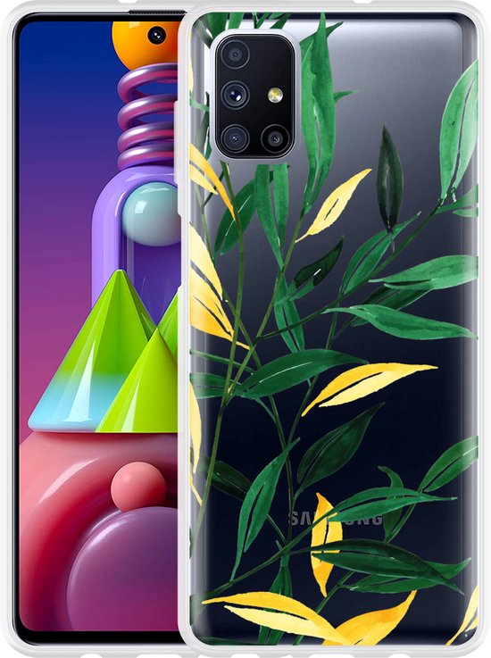 Samsung Galaxy M51 Hoesje Watercolor Flowers - Designed by Cazy | bol.com