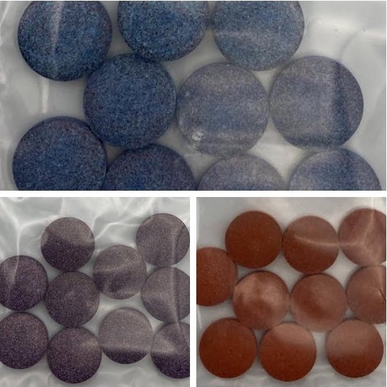 Lot de 4 pastilles de colorant de détection de fuites différentes ...