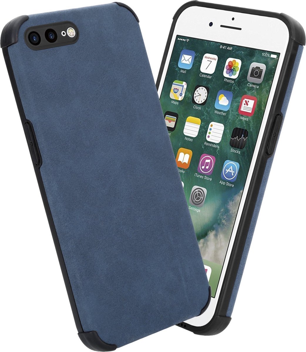 Cadorabo Hoesje voor Apple iPhone 7 PLUS / 7S PLUS / 8 PLUS in Saffier ...