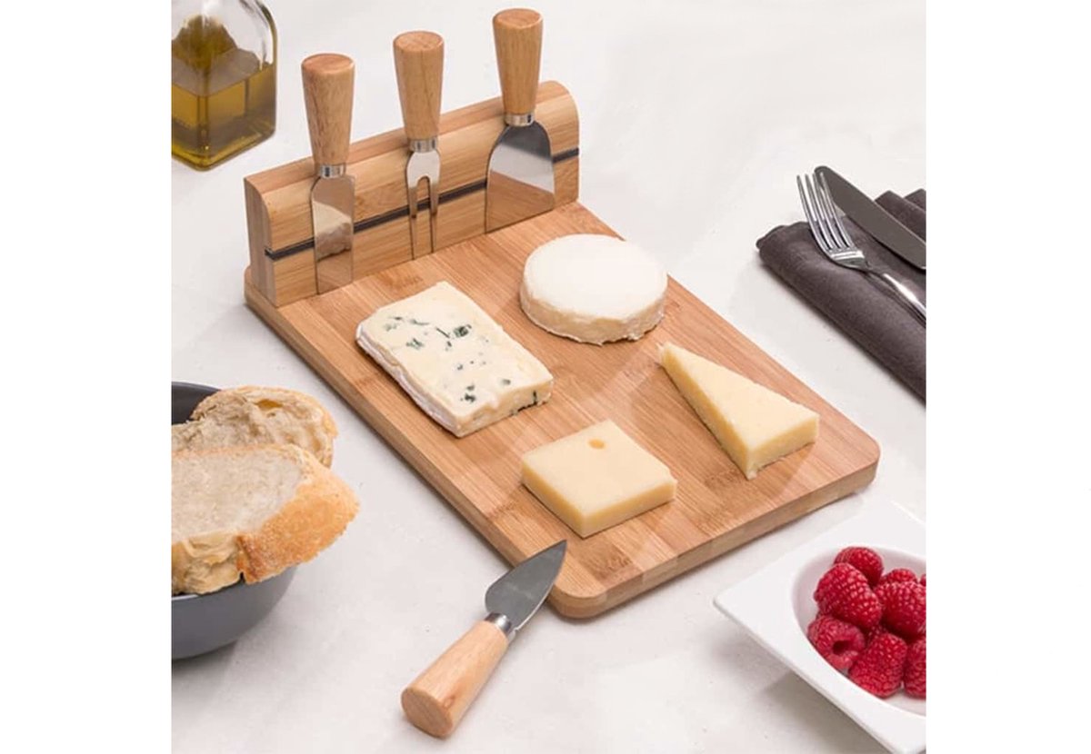 5-delige kaasplank set van bamboe - Hapjesplank |Tapasplank ...