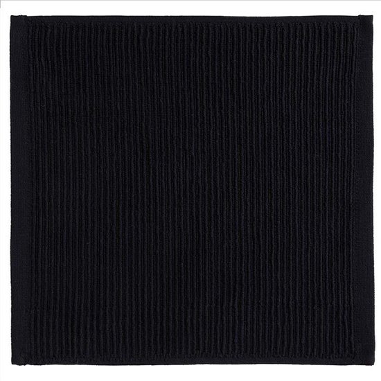 DDDDD - Basic - 4x Vaatdoek - Set van 4 - Katoen - 30x30cm - Zwart | bol