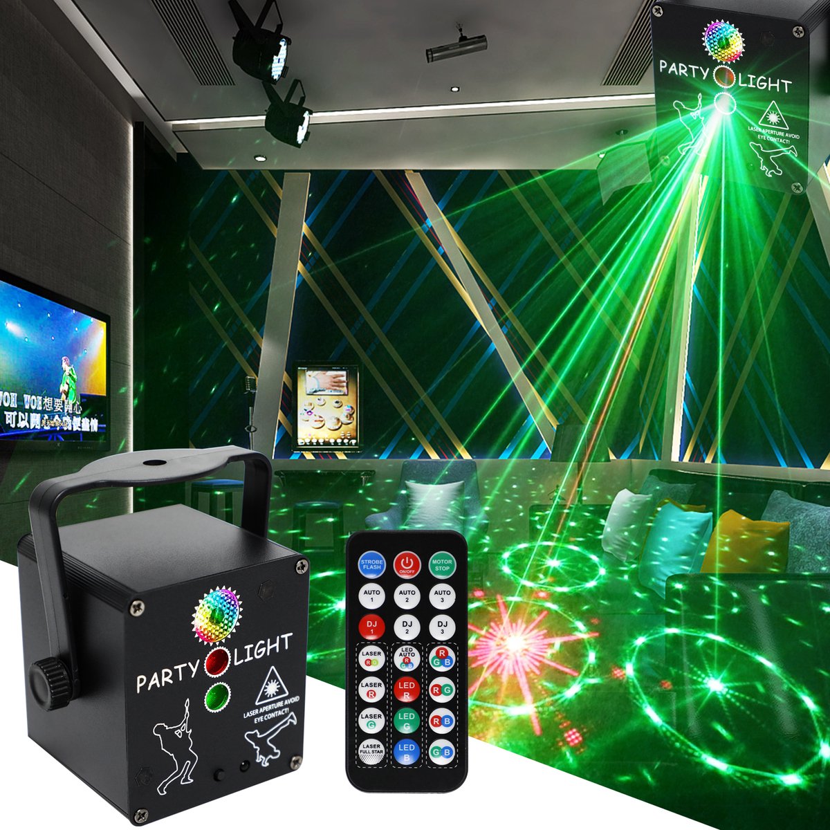 YourPartyEquipment - Disco Lichteffect - Party Laser - Disco Lamp ...