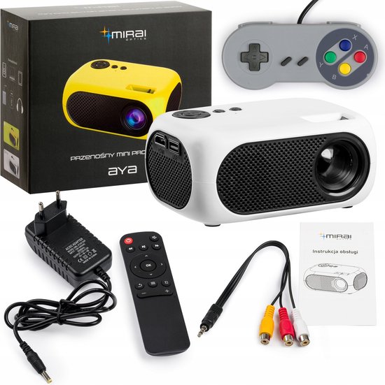 Mivida - Gameconsole - met Projector - Retro Spellen - Wit - Vintage ...