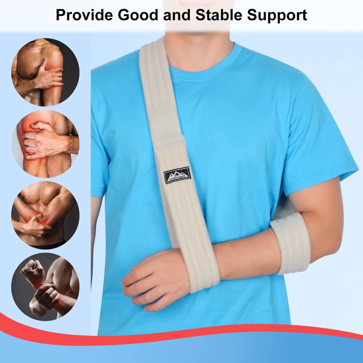 DOWO® - Mitella Arm Sling - Zacht materiaal - Verstelbaar - Universeel ...