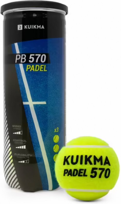 Kuikma Padelballen - Duurzame padel ballen - Set van 3 - PB570 | bol