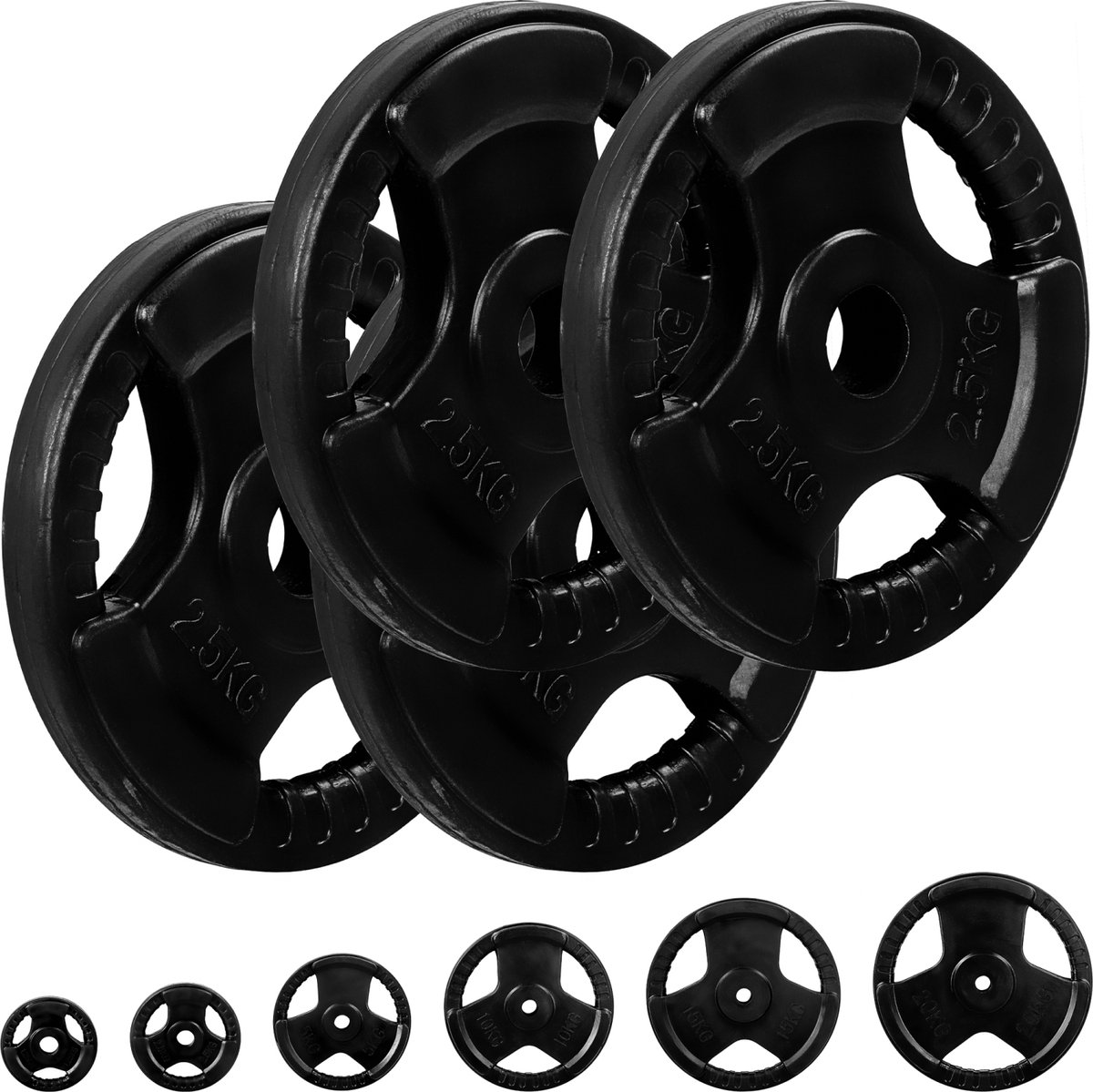 Halterschijven - Gewichten - Gewichten set - Gewichten fitness ...