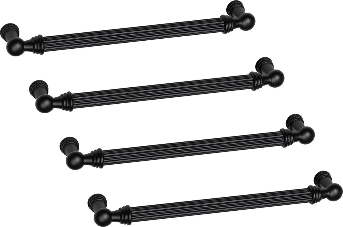 Handgreep GRADA - luxe landelijke grepen - 4 grepen - mat zwart - 20,7 ...
