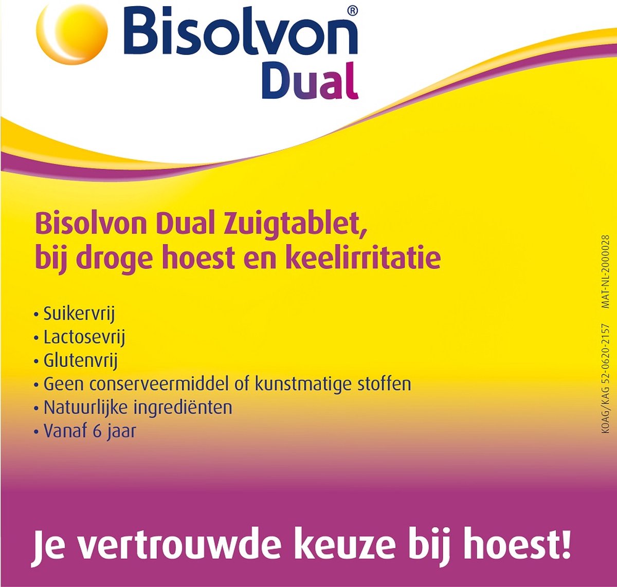 Bisolvon bij droge hoest en keel irritatie - 18 tabletten | bol.com