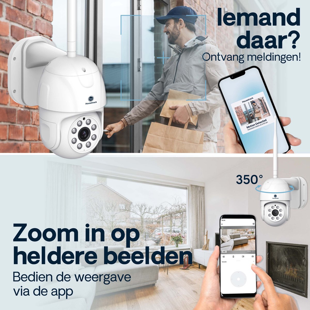 Housetrack 1080P Bewakingscamera met App - Binnen & Buiten - Smart Home ...