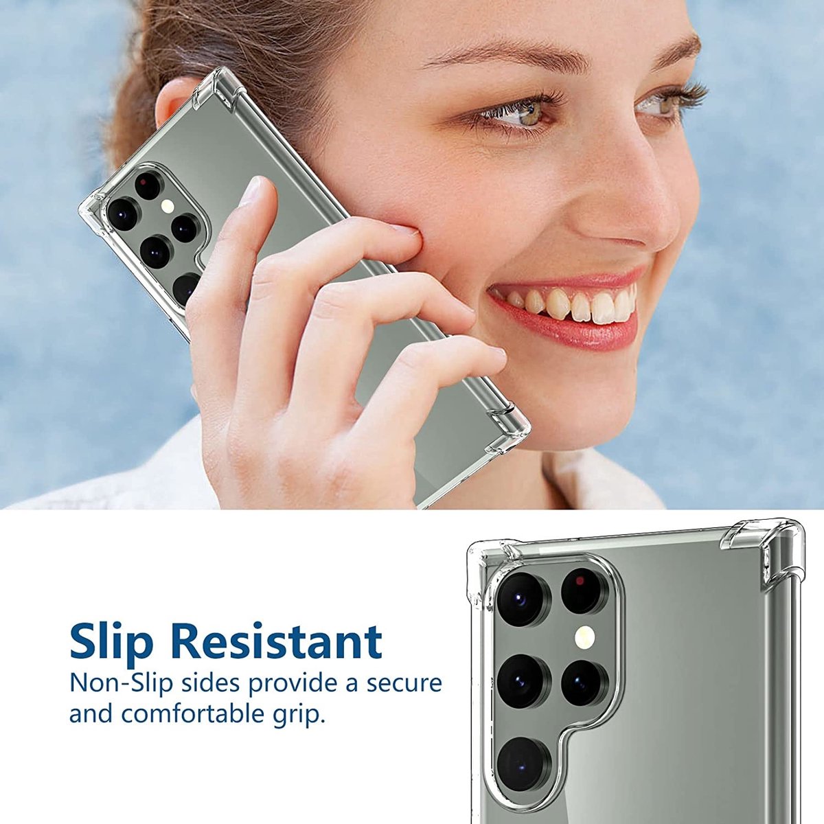 Coque Samsung S23 Ultra transparente - 3 en 1 - Protecteur d'écran ...