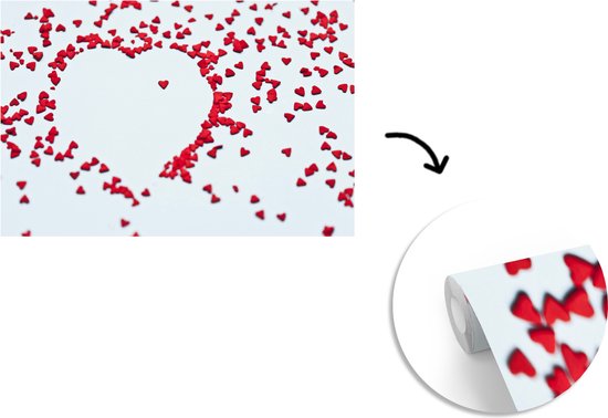 Behang - Fotobehang Hart vorm van hartjes voor valentijn - Breedte 450 ...