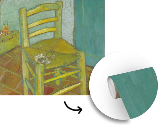 Behang - Fotobehang Vincents stoel - Vincent van Gogh - Breedte 280 cm ...