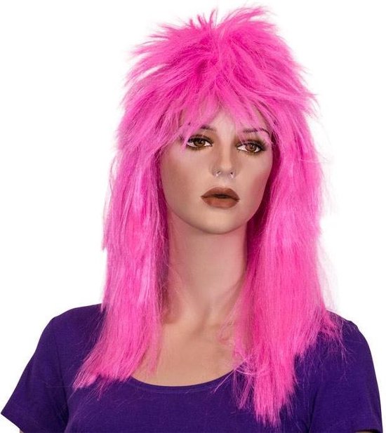 Punk pruik roze | bol.com