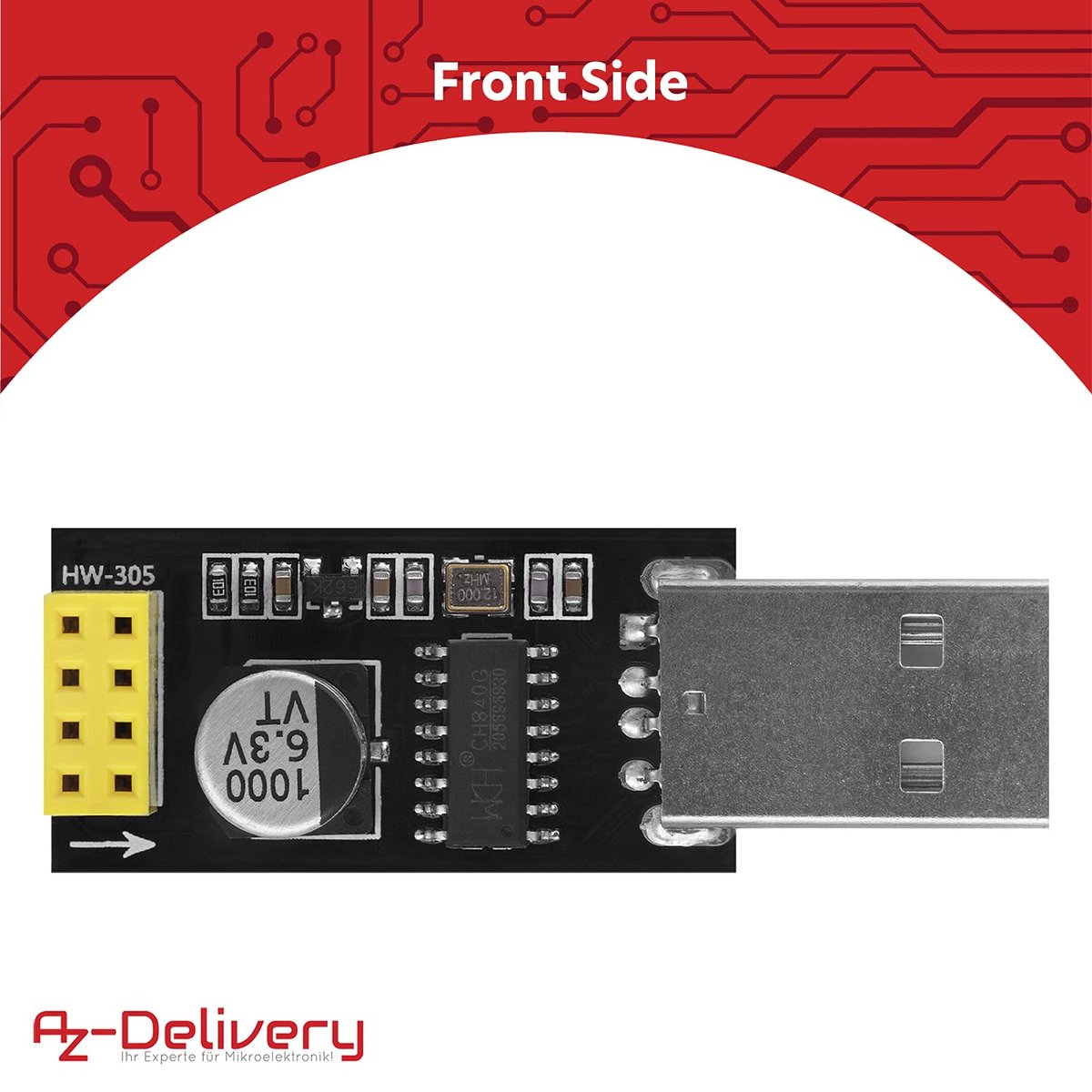 AZDelivery 3 x USB-to-ESP8266 01 Seriële Draadloze Wifi Module voor ESP-01 Inclusief... | bol.com