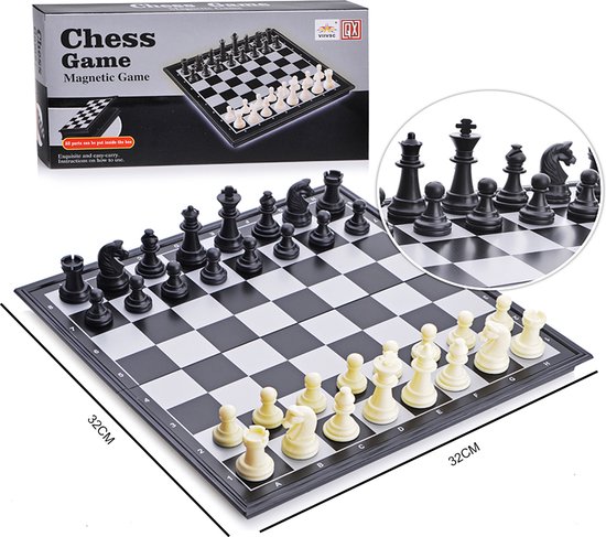 Magnetisch schaakbord - Schaakspel/chess game - schaakset - opklapbaar ...