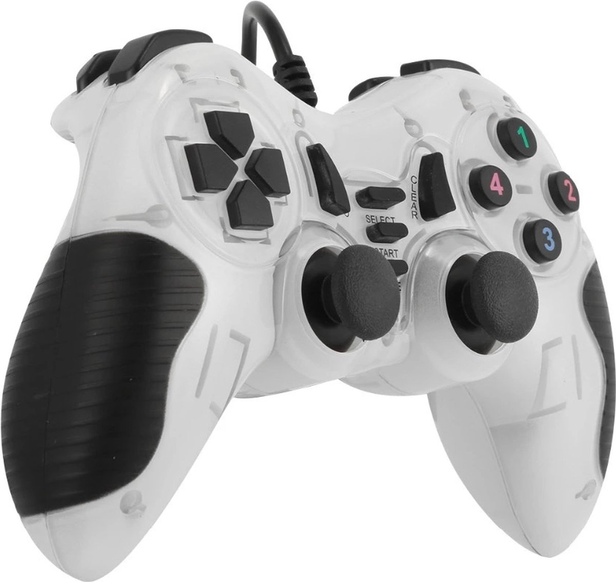 USB gamecontroller met 1.8m draad - voor PC – Wit | bol.com