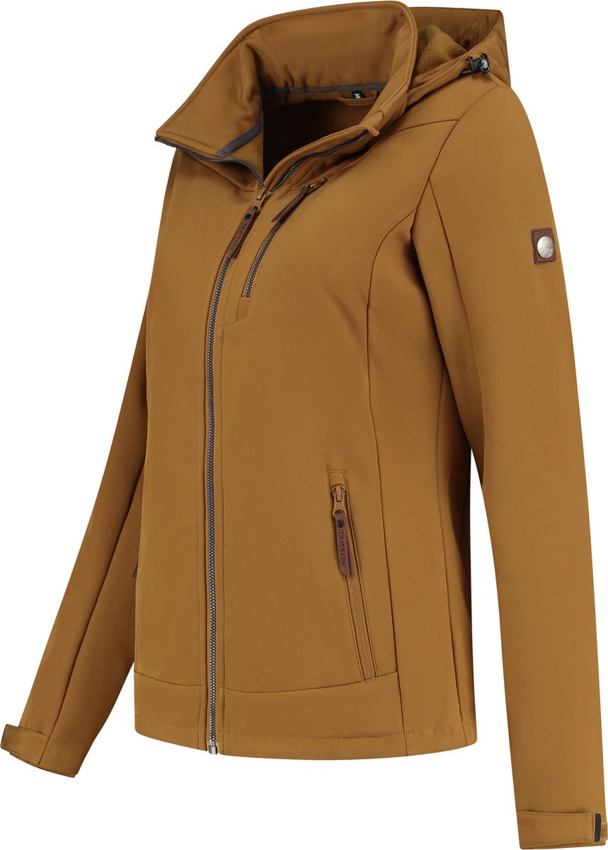 Travelin' Jack Lykke Dames Softshell jas - Bruin - Maat 40 | bol.com