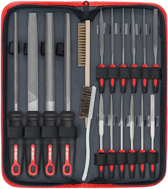 18-Delige Carbon-Stalen Hand- & Naaldvijlen Gereedschapsset. 4 Grote ...