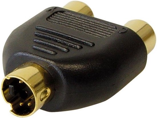 S-VHS (m) - 2x Composiet RCA splitter / adapter | bol