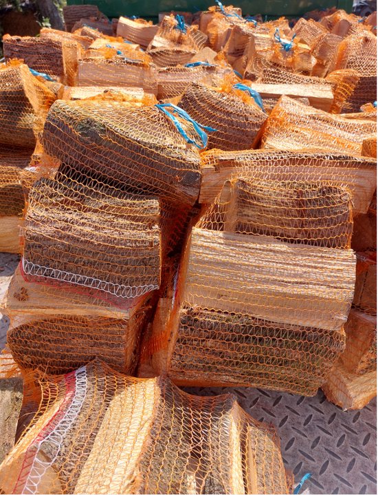 Openhaard Hout 20kg met Aanmaakhout en Aanmaakblokjes - eik, beuk, berk ...