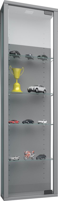 VCM Wandvitrinekast Hangende vitrinekast Glazen vitrinekast ...