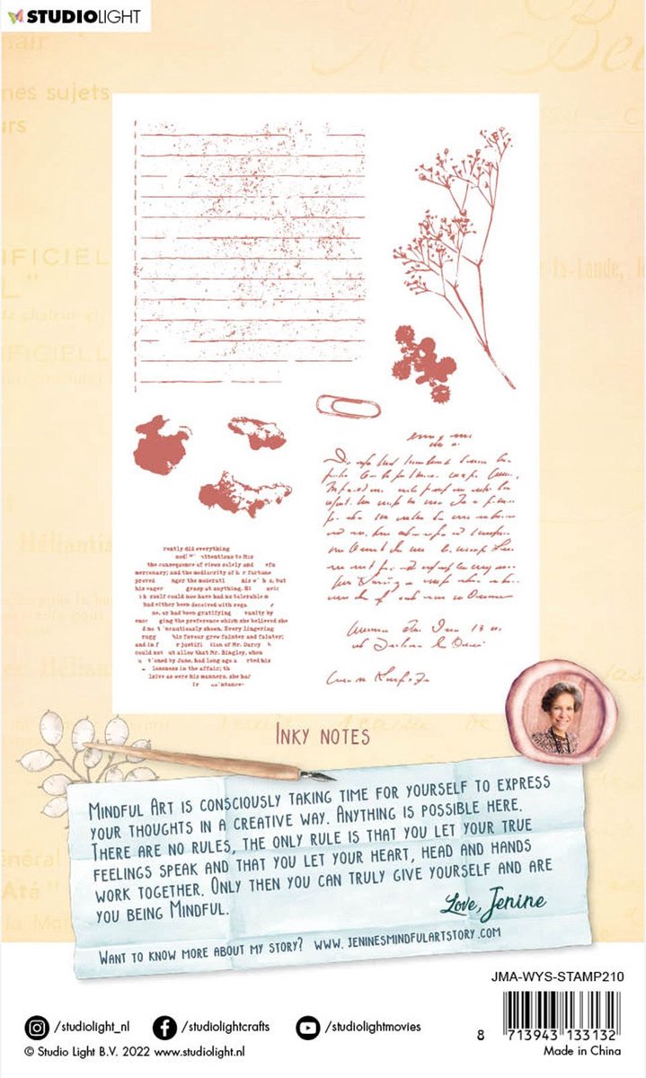 Studio Light Write Your Story Clear Stamp Inky Notes | bol.com