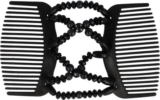 Haarspeld EZ Comb Magische Haarklem Kralen Zwart Zwart - Elastische ...