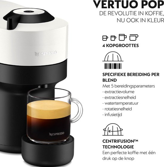 Krups Nespresso Vertuo POP XN9211 - Koffiecupmachine - Coconut White ...