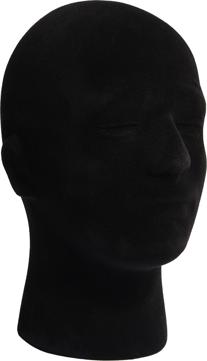 Paspoppen - Oefenhoofd - Schuim Mannequin Hoofd - Zwart | bol.com