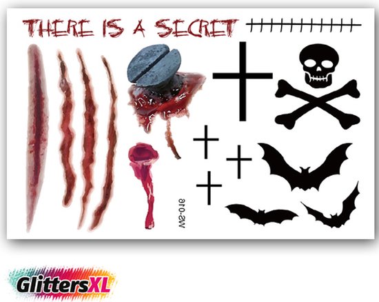 GlittersXL - Temporary Halloween Tattoo #7 Piraat Piraten doodshoofd ...