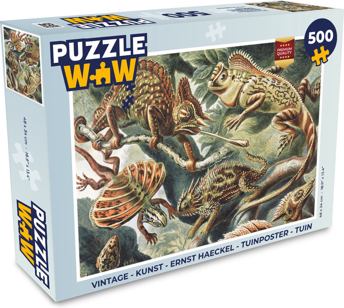 Puzzel Vintage - Kunst - Ernst Haeckel - Salamanders - Dieren ...
