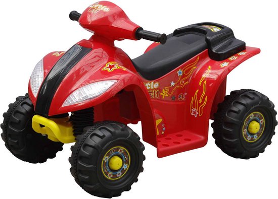 vidaXL Kinder Quad elektrisch 6 volt rood | bol.com