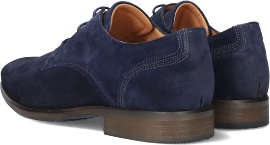 Van Lier Erasmo Veterschoenen - Heren - Blauw - Maat 43 | bol