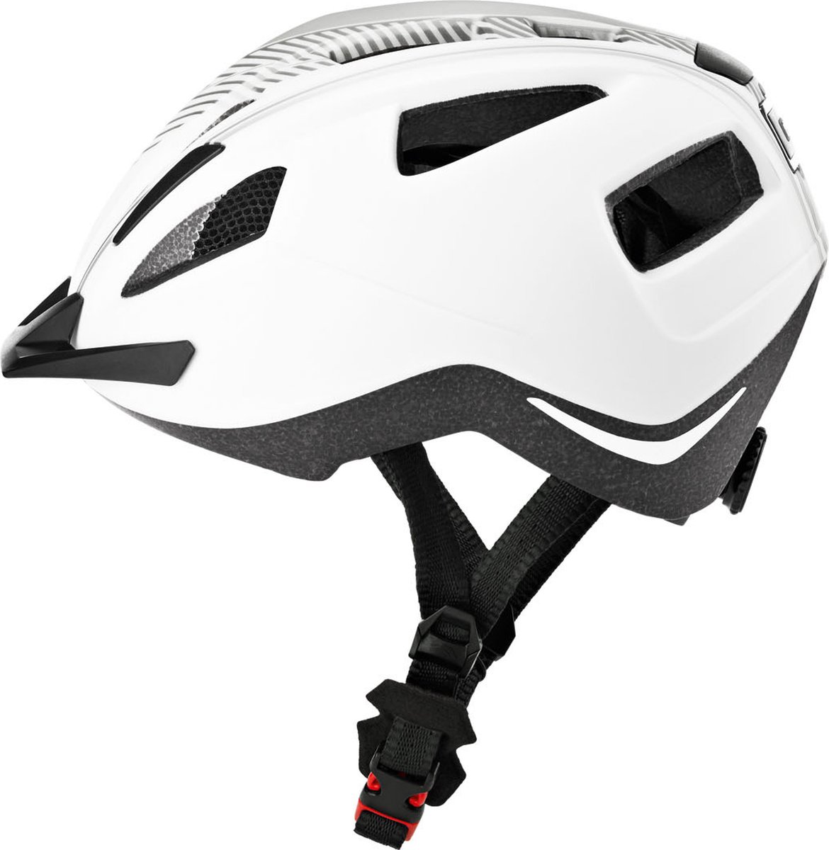 Helm Fiets helm crivit Fietshelm S/M 54-59CM Wit/Zwart Extreem lichte ...