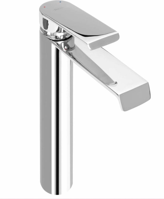REA Hass Wastafelkraan/ Mengkraan - Opbouw - Hoog Model - Chroom | bol