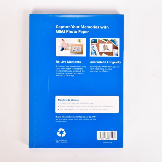 G&G fotopapier- A4 -glanzend - 230g/m-50 vellen | bol.com