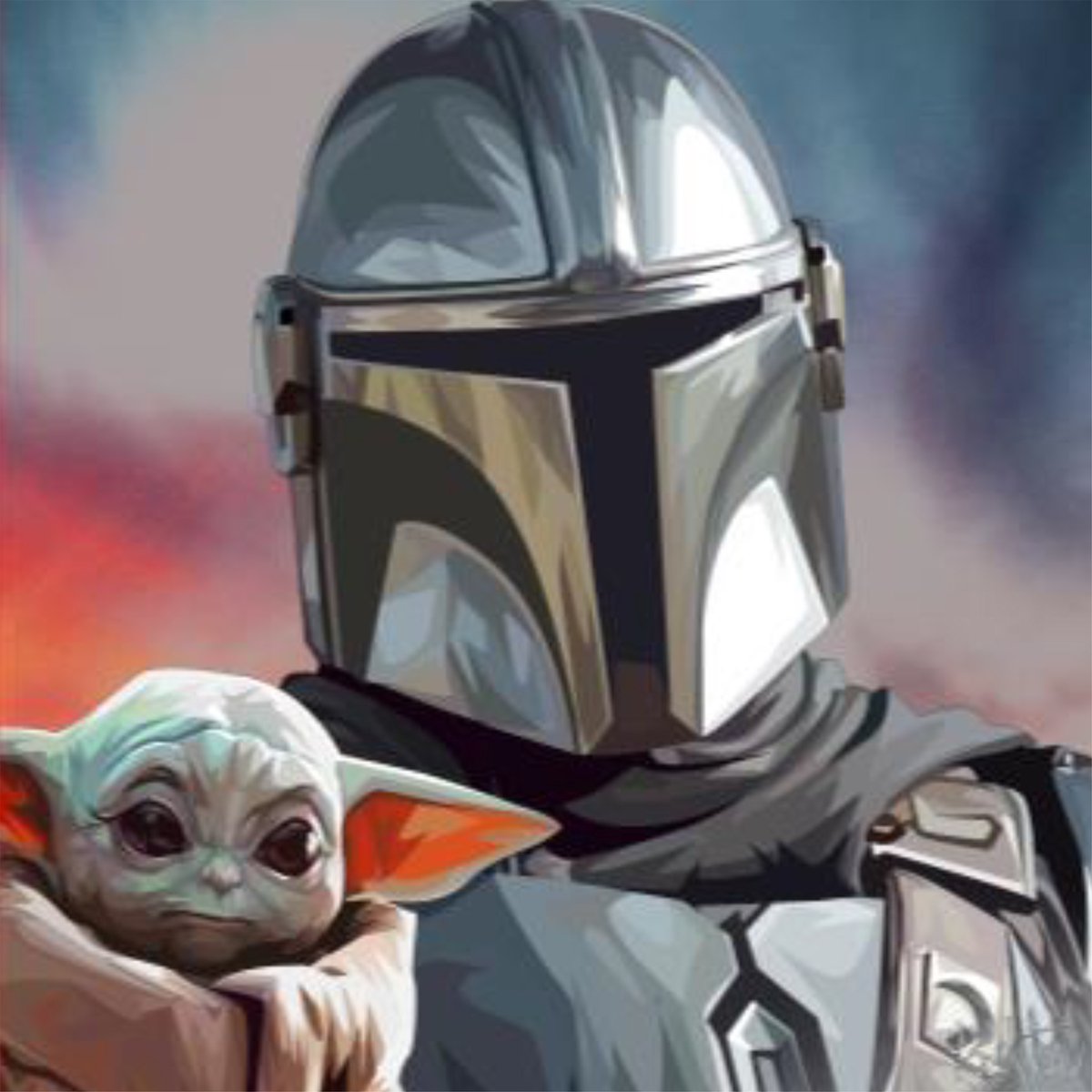 MANDALORIAN BABY YODA pop art schilderij | bol.com
