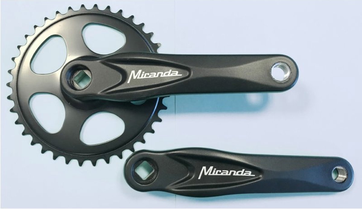 Crankstel 38T Miranda Alfa 1 3/32 crank 170mm - zwart | bol