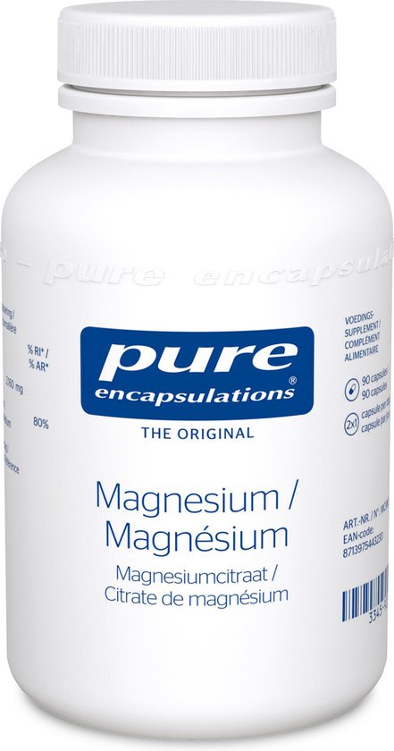 Pure Encapsulations Magnesium Capsules Magnesiumcitraat 90Capsules ...
