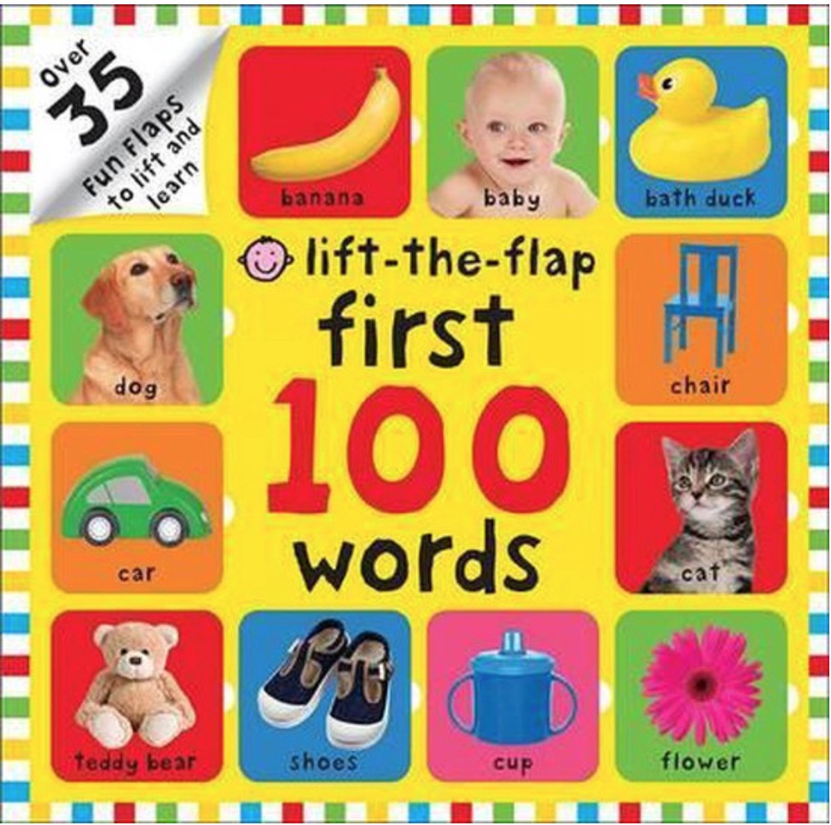 First 100 Lift the Flap Words, Animals & Farm Words BOARDBOOKS, Roger ...
