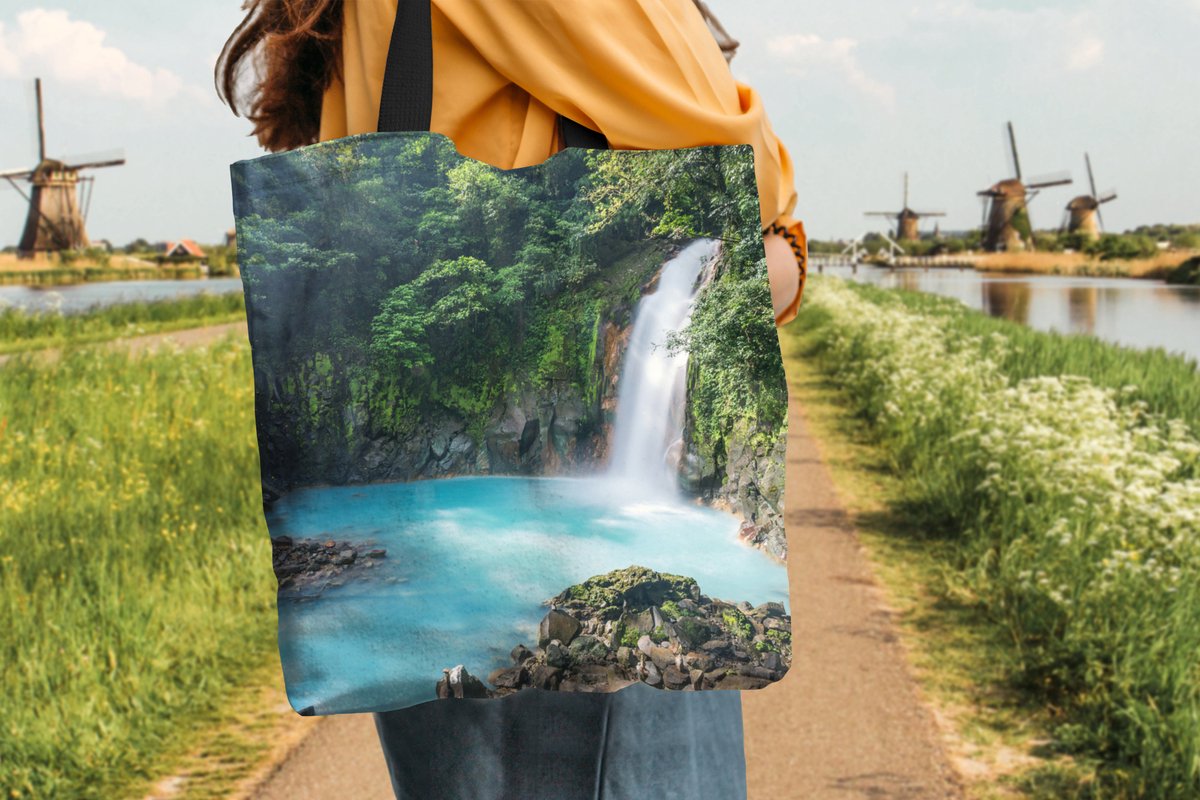 Schoudertas - Strandtas - Shopper Rio Celeste waterval bij de Tenoria ...