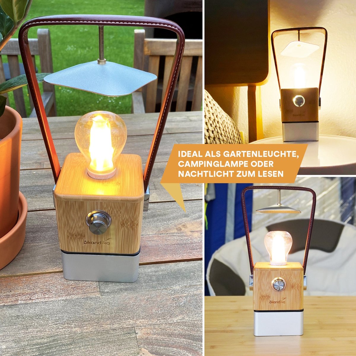 Skandika Aurora LED-Lamp – Buiten Lantaarn – Tent lamp - Lamp ...